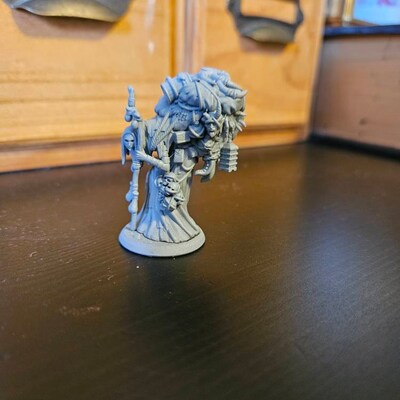 Necromancer Miniature 3 Poses 28mm Scale Tabletop Gaming Dnd Miniature ...