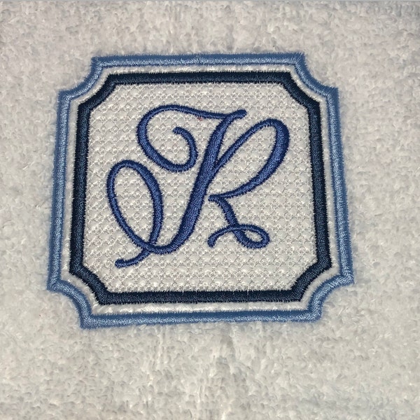 Embossed Machine Embroidery Monogram Font, Knock Down Machine ...