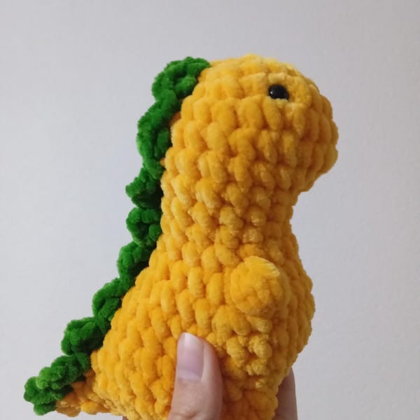 Dinosaur Jurassic World No Sew Crochet Pattern, No Sew Amigurumi ...