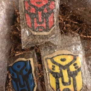 Transformers Sugar Cookies - Etsy