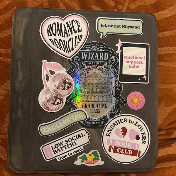 Pack Kindle Stickers Pink Bookish Sticker Pack Kindle Kobo Decor Reader ...