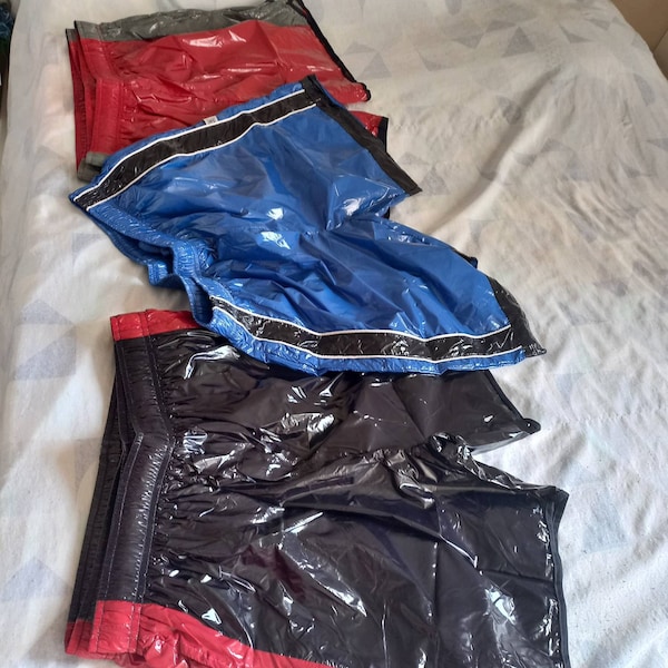Shine in Style: the Ultimate PU Nylon Sport Jogging Suit Blue/red - Etsy