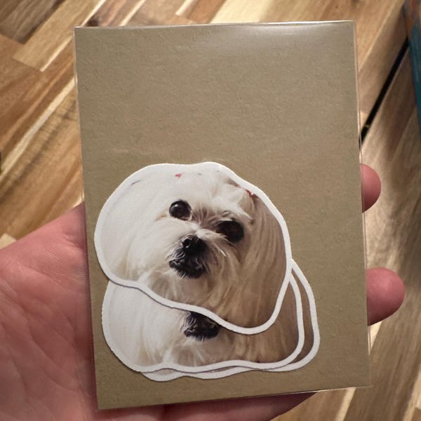 Christmas Stocking Stuffer - Sticker of Family Pet - Etsy