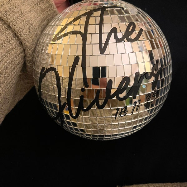 Personalised Disco Ball 20cm - Party & Wedding Decor | Unique Gift ...
