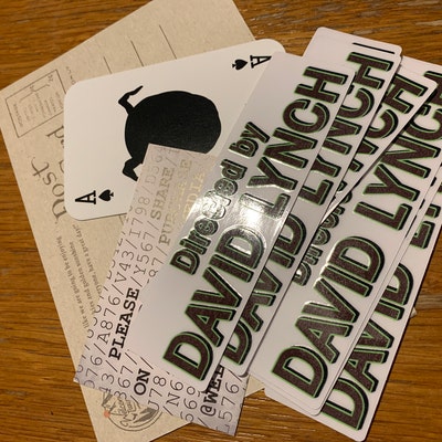 DIRECTED by DAVID LYNCH Stickers 5-pack Twin Peaks Postcard free ...