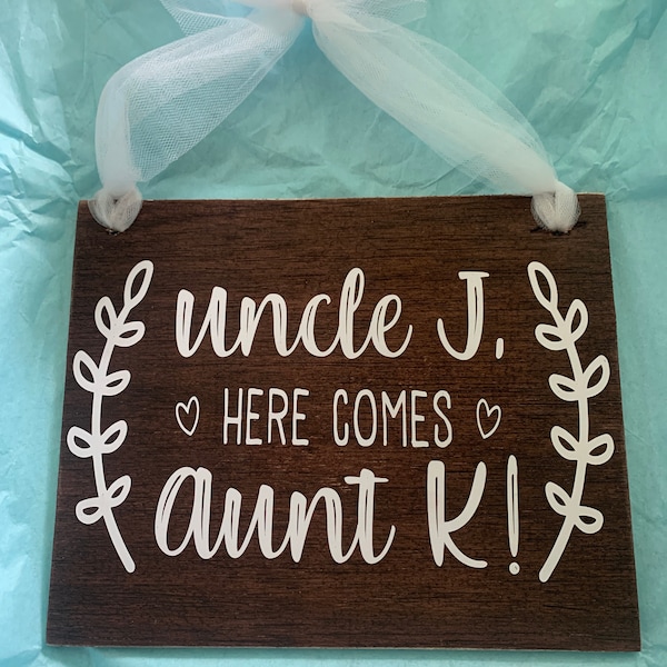 Customized Ring Bearer & Flower Girl Signs, Personalized, Custom ...