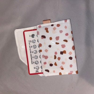 Birth Control Case or Multi Purpose Case Orange Flowers - Etsy