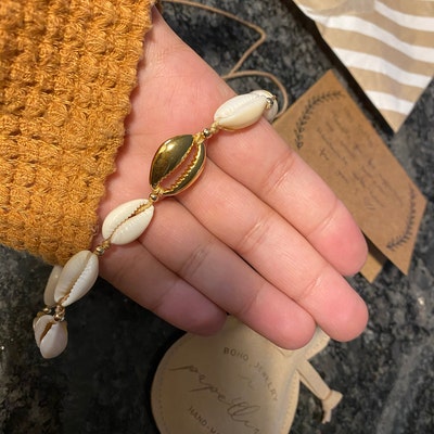 Gold Tiny Shell Necklace/gold Shell Charm Necklace/gold Layered Shell ...