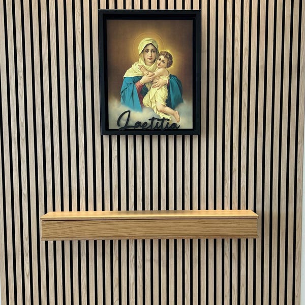 60cm Narrow Floating Drawer Console - Minimalist Wooden Entryway ...