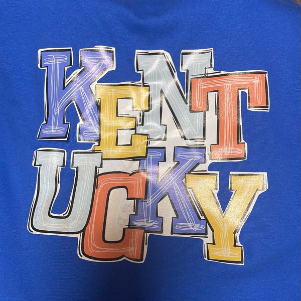 Kentucky Colors Scribble, KY, PNG Design, Digital Download, DTF ...