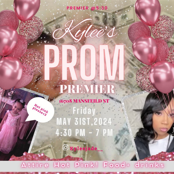 Prom Invitation Flyer, Prom Event Flyer, Prom Invitation, Prom Event ...
