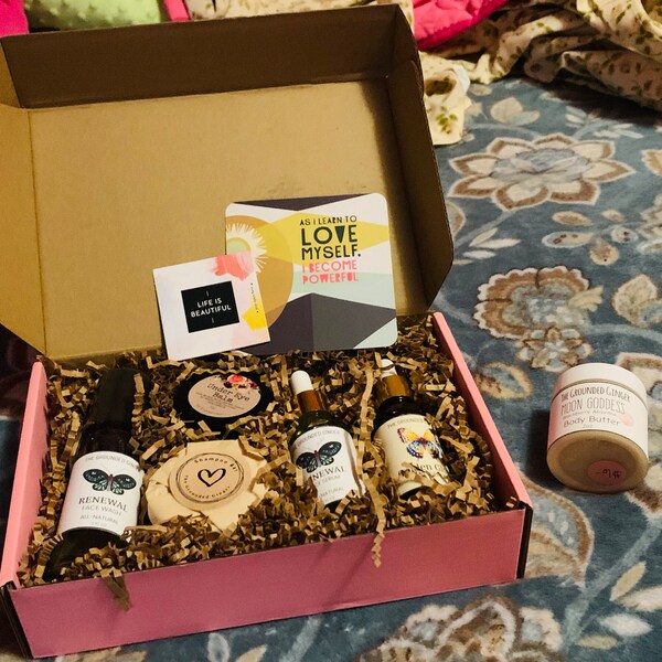 Self Care Gift Organic Skincare Kit Christmas Gift for Her All Natural ...