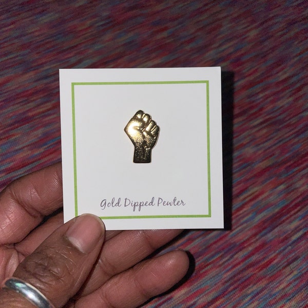 Civil Rights Gold Dipped Pewter Lapel Pin- CC653G- Civil Rights, Black ...
