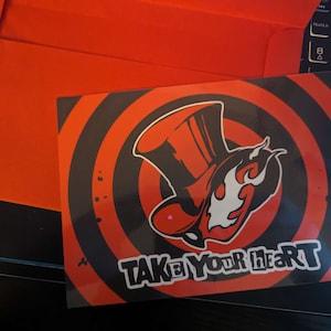 Valentine Edition Customized Calling Card Persona 5 modernized - Etsy