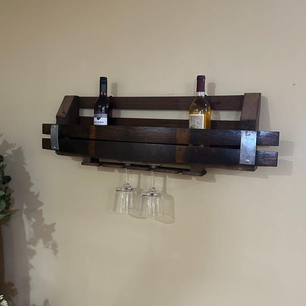 Whiskey/wine/bourbon Shelf - Etsy