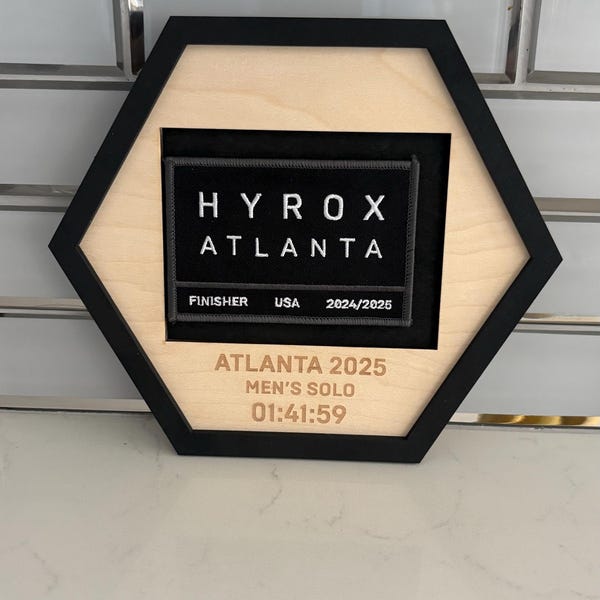 Hyrox Photo Frame | Hyrox Frame - Personalised Hyrox Frame With Your ...