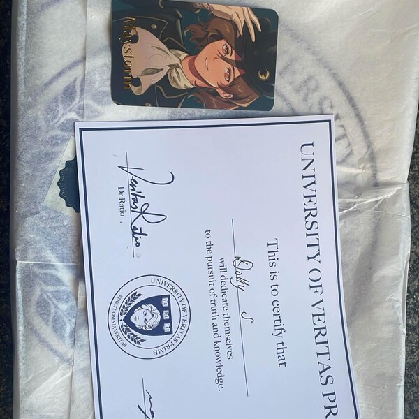 Honkai Star Rail Ratiorine "veritas Et Fortuna" Wall Art Scroll - Anime ...