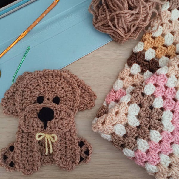 Crochet Pattern - INSTANT PDF DOWNLOAD - Crochet Golden Doodle - Nellas ...