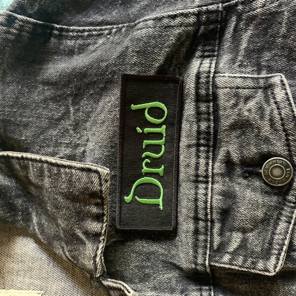 Druid Patch 4" Embroidered Iron-on Applique for Clothes, Character ...