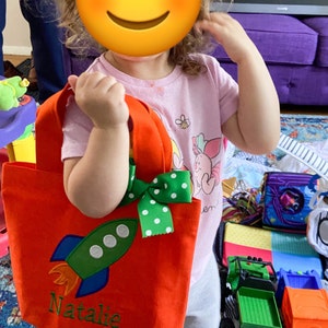 TOTE BAG Girly Girl Custom Designed and Personalized Toddler | Etsy