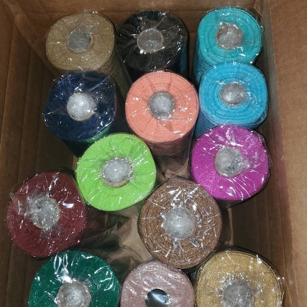 10" X 10 Yard Decorative Poly Mesh Roll With Metallic Stripes, Wreath ...