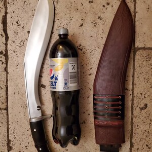 20 Inches Khuda, Nepali Sword, Handmade Knife, Full Tang Handle, Fixed ...