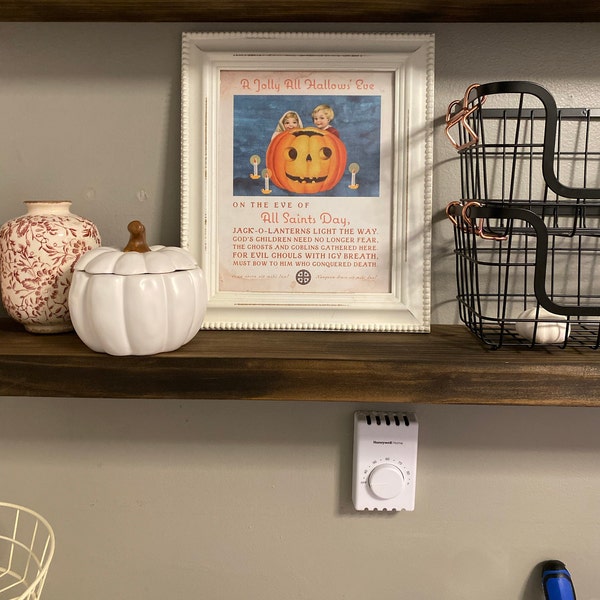 Vintage Catholic Halloween Wall Art Poster for All Hallows’ Eve - Etsy