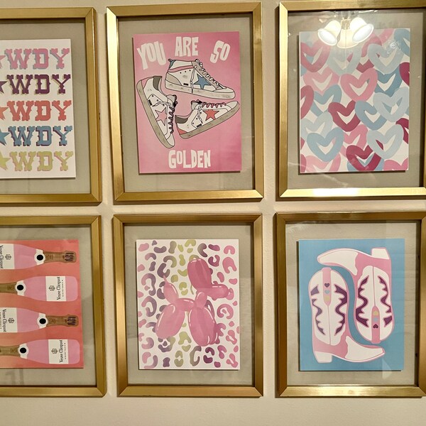 Classroom Wall Art Pack (digital Download), Preppy Wall Art, Room Decor ...