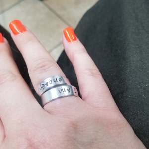 I Am Enough Hand Stamped Ring Very Sturdy Ring Great - Etsy