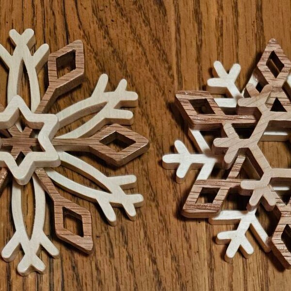 C243-snowflake Set- Scroll Saw Pattern (pdf, Dxf, Svg, Eps) - Etsy