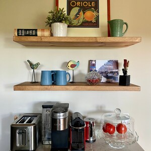 Natural Color Floating Shelves Rustic Floating Shelf | Etsy