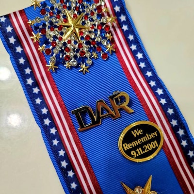 Daughters of the American Revolution, DAR Right Side Ribbon - Etsy