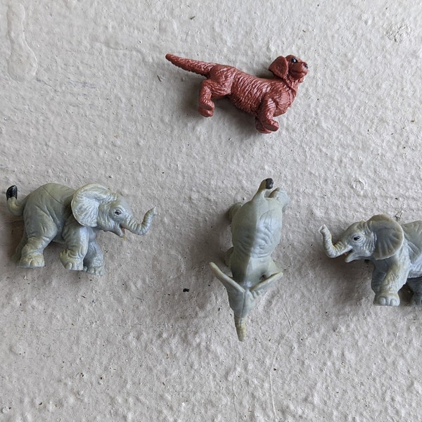 Set of Miniature Elephants - Mini Elephants - Terrarium Supplies ...