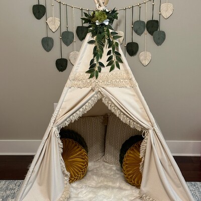 Succulent Teepee Topper Teepee Toppers Felt Flower Teepee Topper Teepee ...