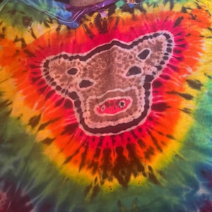 Hand Dyed Made to Order Cow Tie Dye Shirt, Rainbow Cow Tie Dye, T-shirt ...