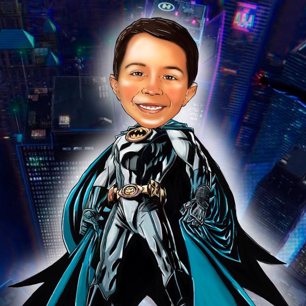 Custom Superhero Portrait From Your Photo / Superhero Caricature ...