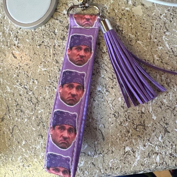 Prison Mike Keychain Wristlet | Michael Scott | Office Gifts for Best ...