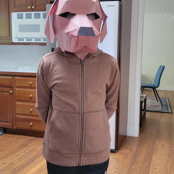 Labrador Mask, Dog Paper Craft Template, DIY Printable Animal Mask ...
