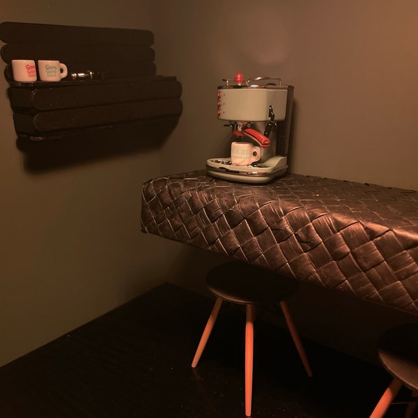 1:6 Scale Miniature Coffee Machine Dolls House Espresso Machine Mini ...