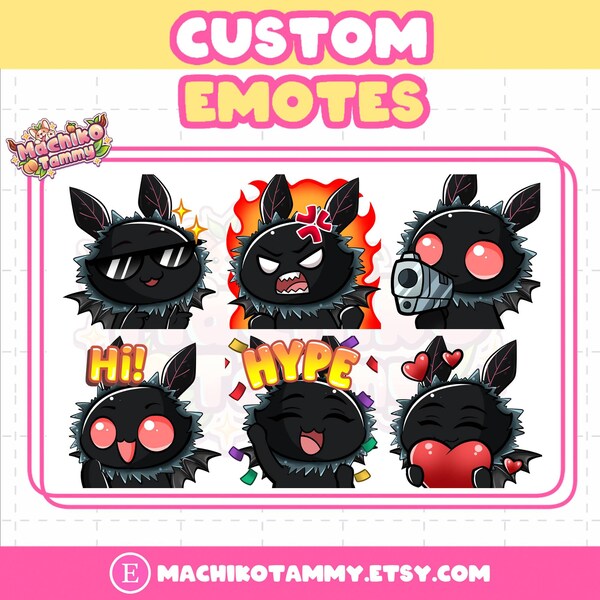 Custom Pngtuber Chibi, Pngtuber Model, Chibi Emotes, Discord Twitch ...