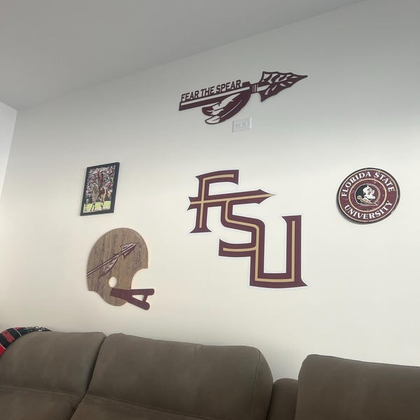 Florida State Seminoles Spear Metal Art - Fear the Spear - Custom ...