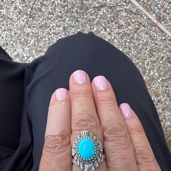 Gary Custer Navajo Sterling Silver Tufa Cast Turquoise Arrowhead Uni ...