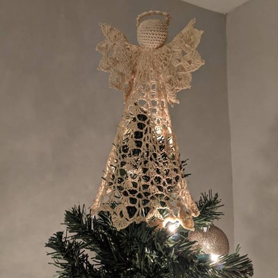Crochet Angel Tree Topper - Etsy