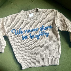 Personalised Knitted Jumper Baby Jumpers Name Jumper Keepsake Jumper ...