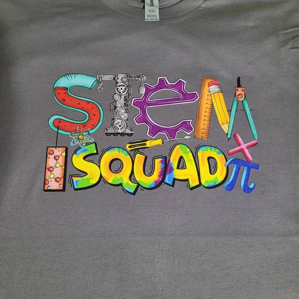 STEM Teacher Png, Sublimation Design, STEM Squad Png, Science Teacher ...