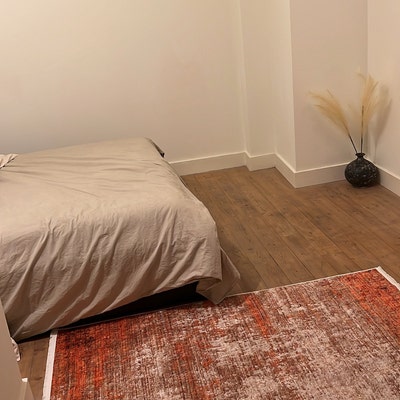 Turkish Beige Rust Orange Rug, Medallion Vintage Style 8 X 10 6x9 5x8 ...