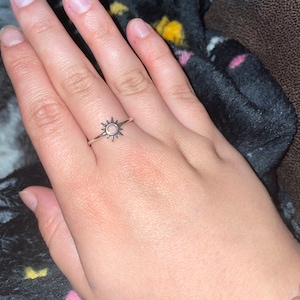 Solid Sterling Silver Sun Ring Stamped 925 Hope Ring - Etsy