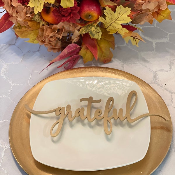 Table Word Place Setting, Thanksgiving Decor, Formal Dining Room, Fall ...