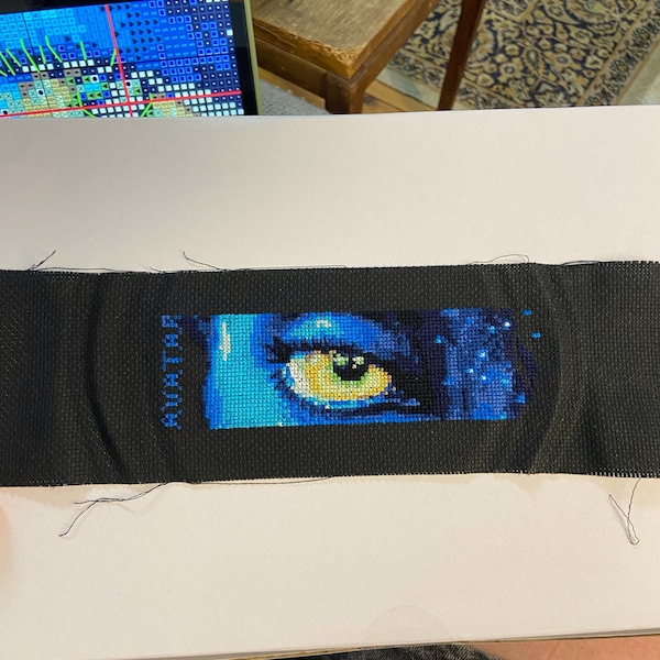 Cross Stitch Bookmark Pattern, Avatar Bookmark Embroidery Design ...