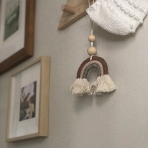 Boho Keychain Wood Bead Keychain Natural Keychains Boho Key | Etsy